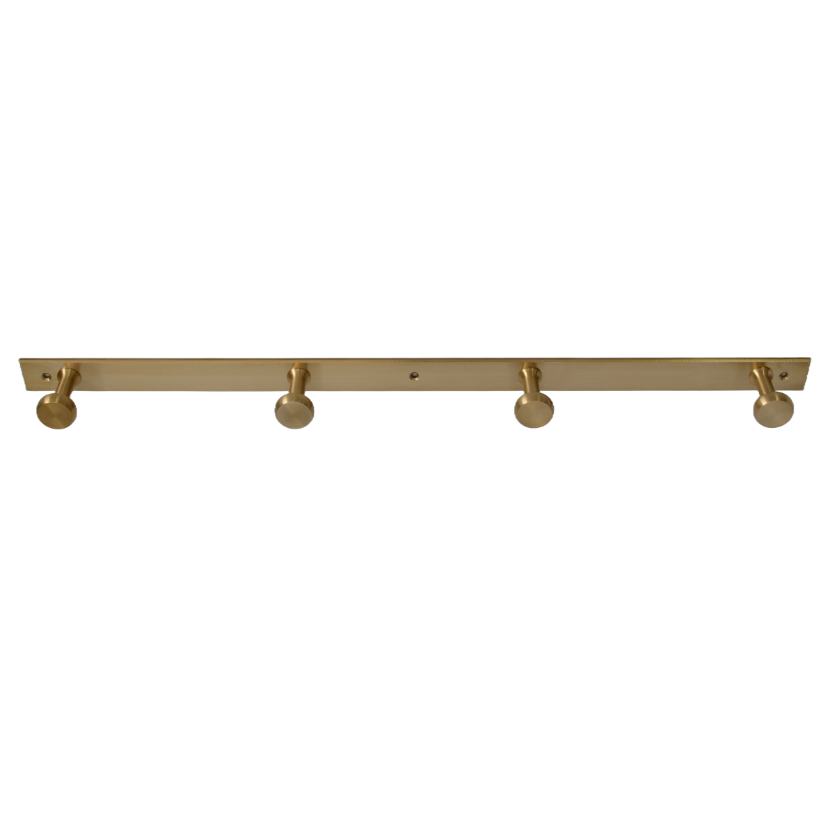 Brass Hanger - Quad Button - Solid Brass Homeware | Aurulent