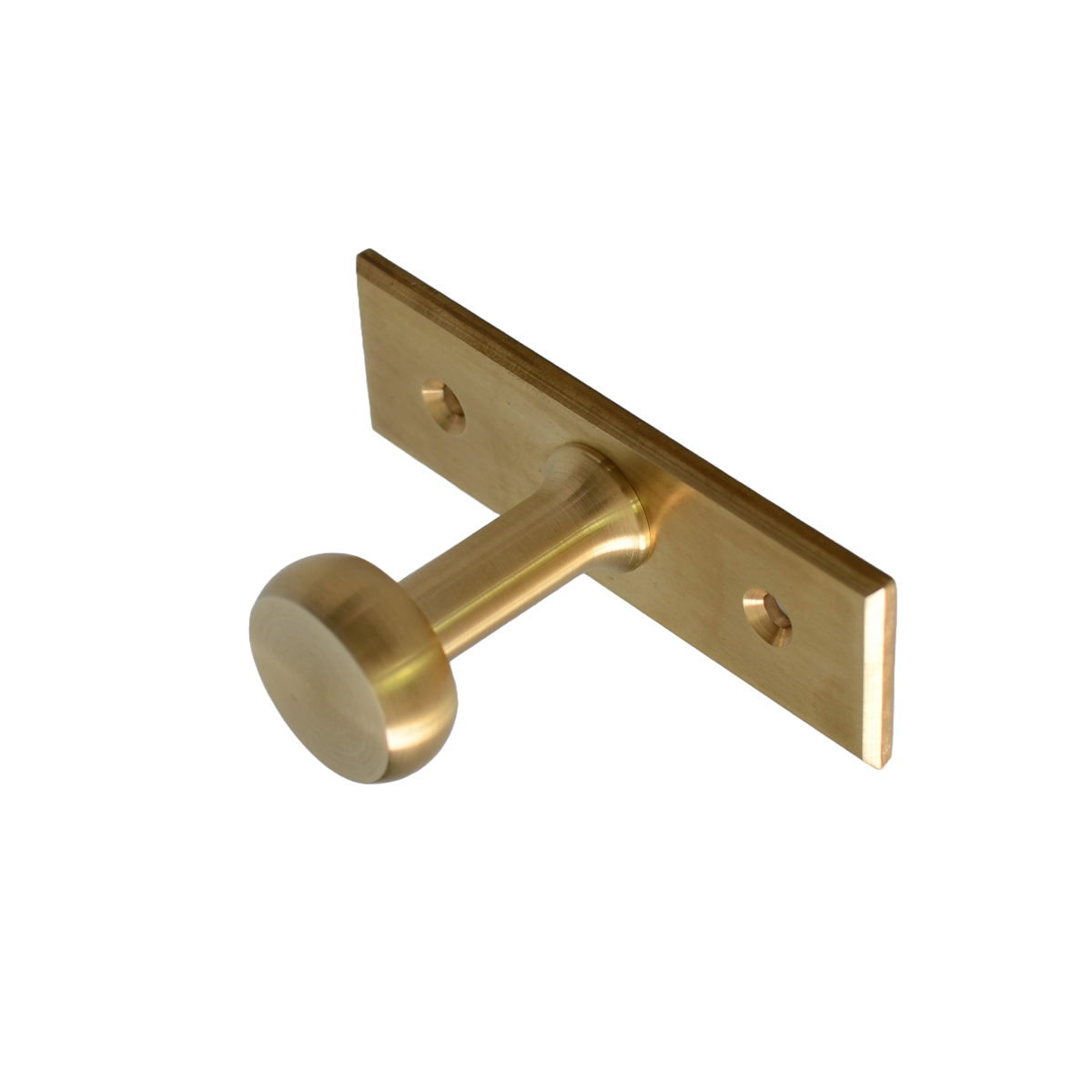 Brass Hanger - Single Button - Solid Brass Homeware | Aurulent